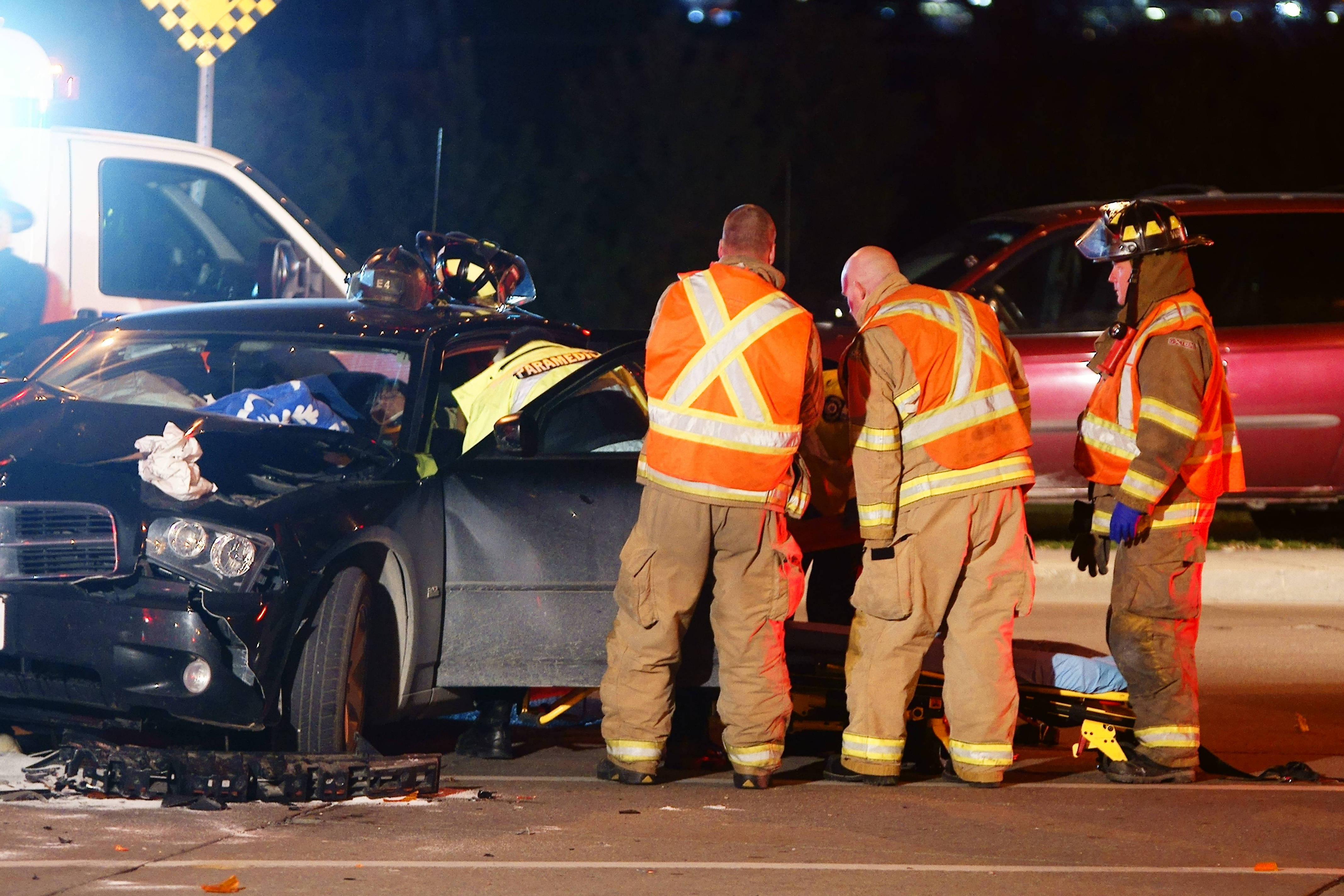 Two Sent To Hospital After Head On Collision Under Ambassador Bridge ... Two Sent To Hospital After Head On Collision Under Ambassador Bridge ...